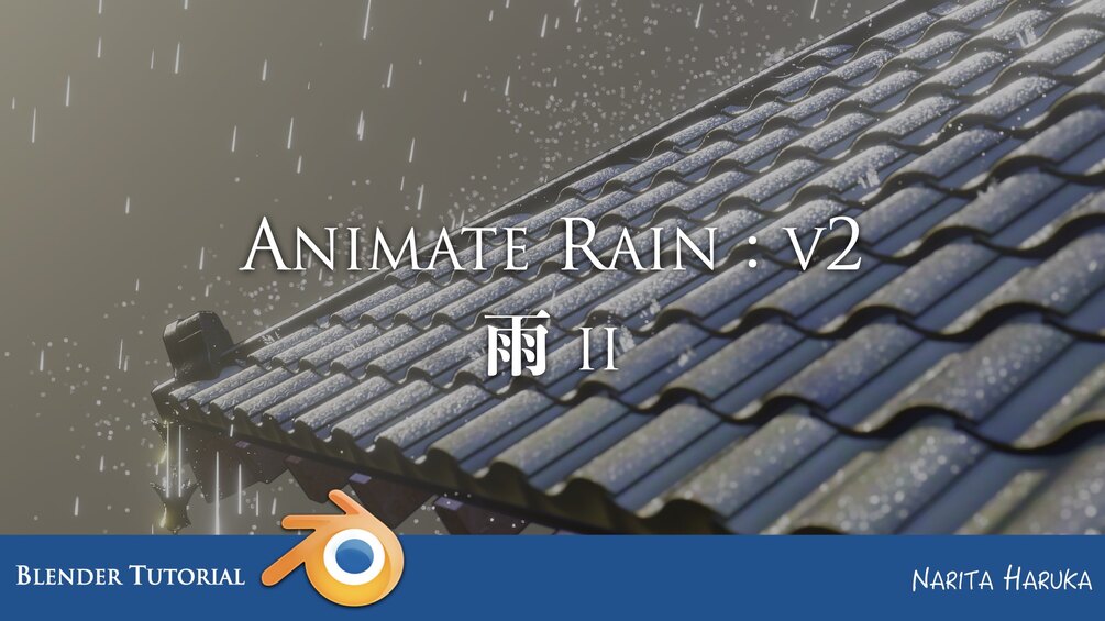 Blender Raining Scene V2.0 Splash Unit for Tutorial