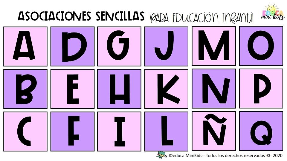 Asociaciones letra a imagen