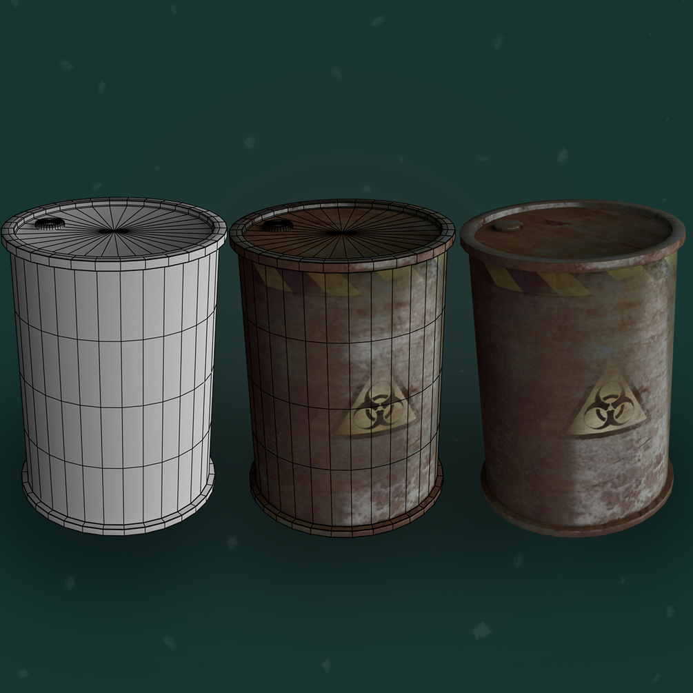 barrel with textures