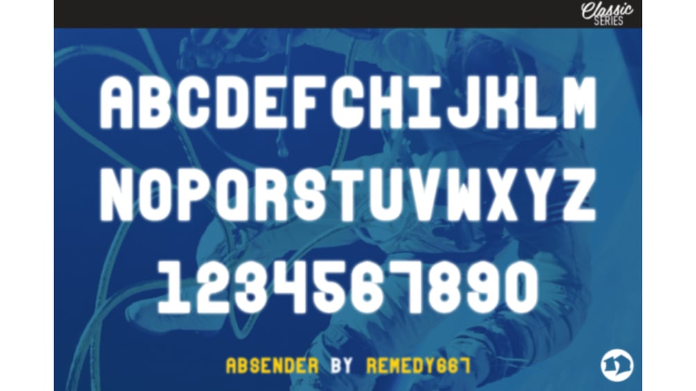Absender Font