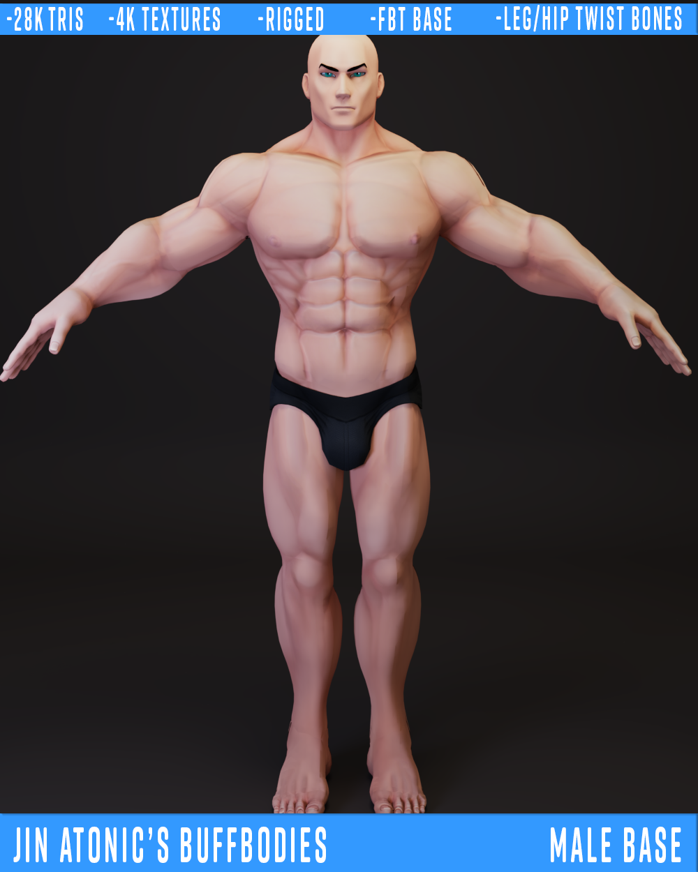 Jin Atonic's Buffbodies, Male Base
