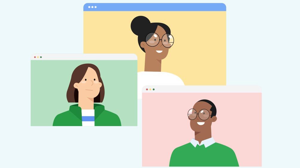 Team call illustration