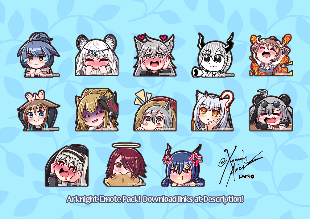 Arknight Emote Pack