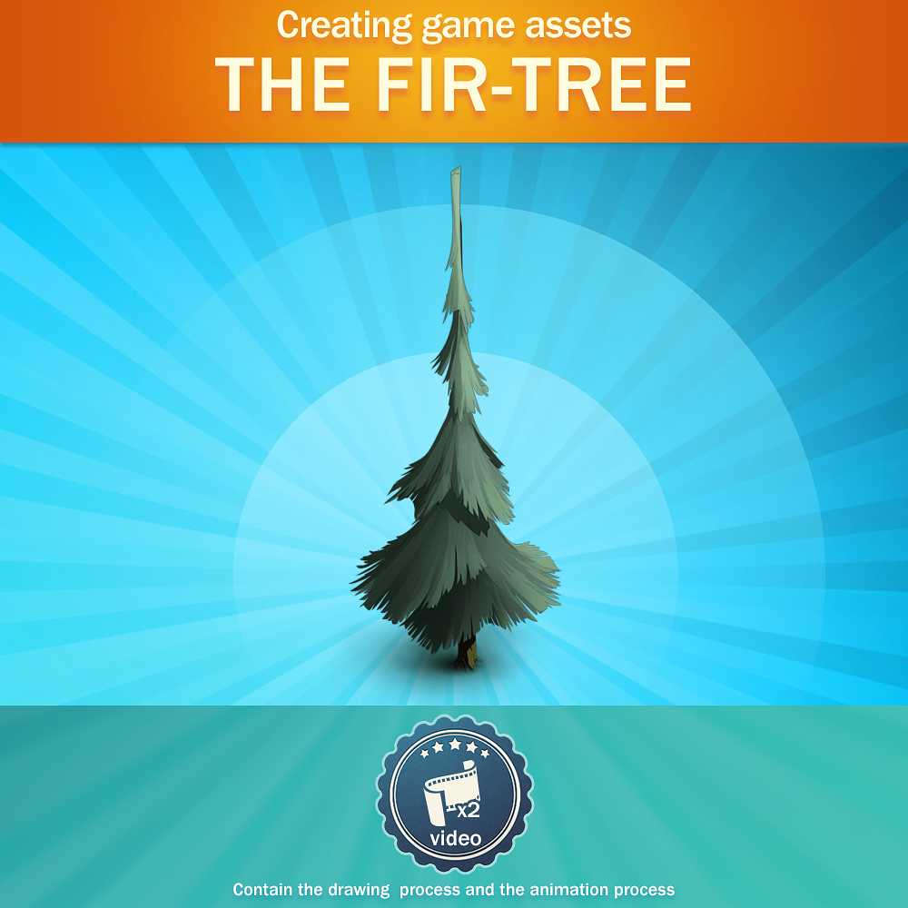Creating game assets: the fir-tree