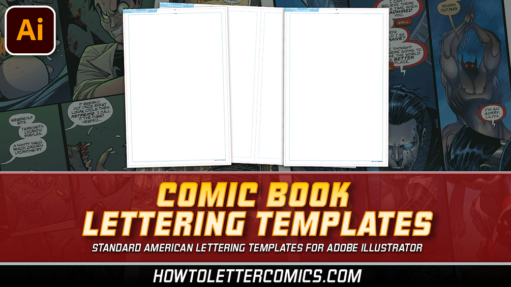 Comic Lettering Templates for Adobe Illustrator