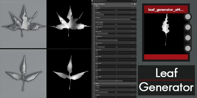 Substance Designer Leaf Generator