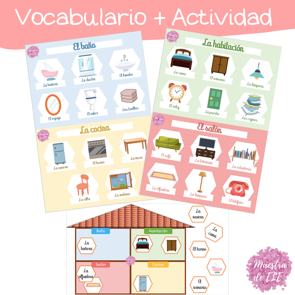 Vocabulario de la casa + Actividad