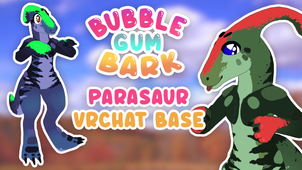 BGB Parasaurolophus VRChat Avatar Base (Model Jam Dinosaur)