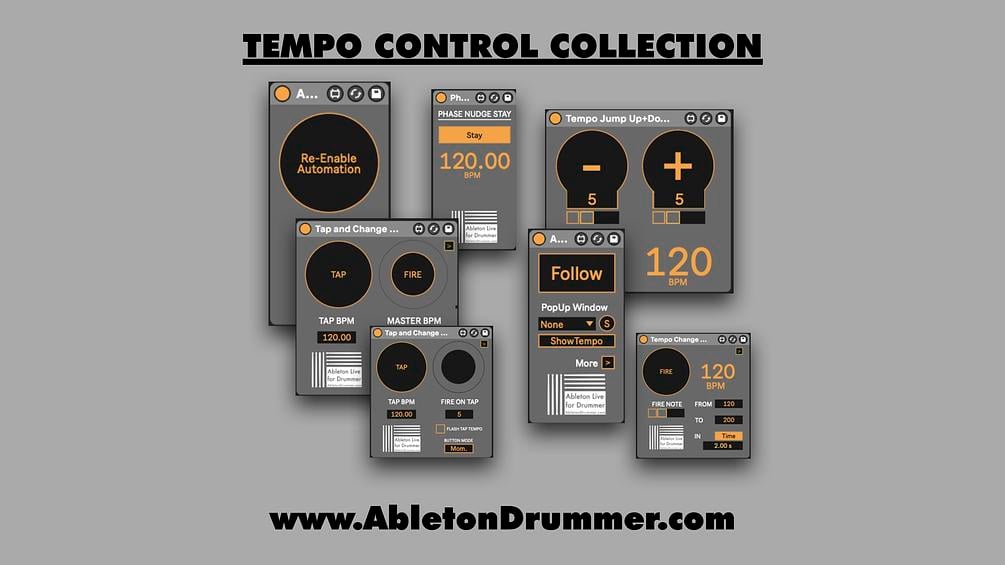 Tempo Control Collection - 7 Max for Live device for Ableton Live