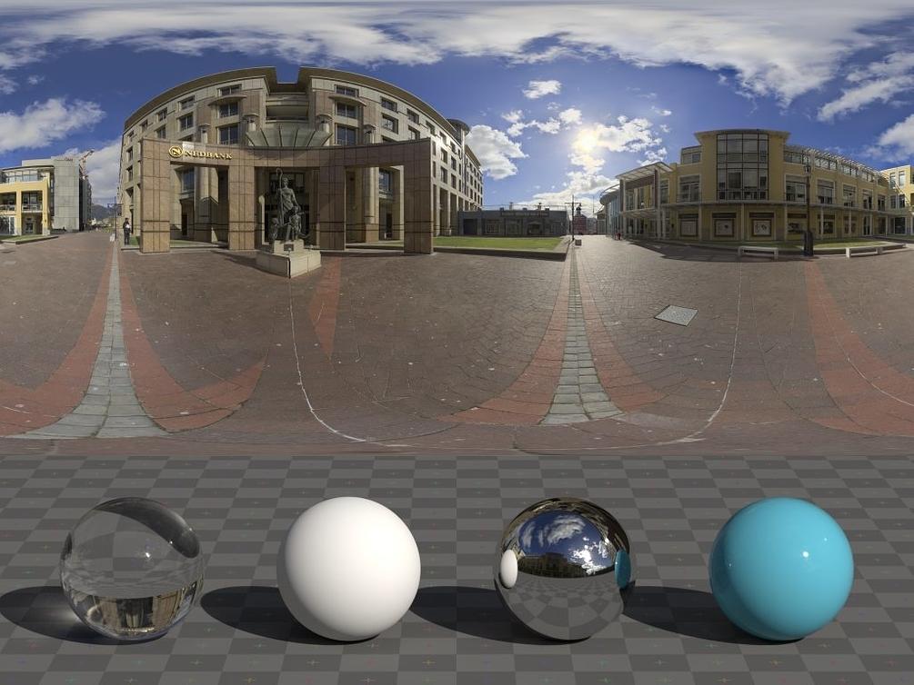 HDRI Haven: Urban Courtyard