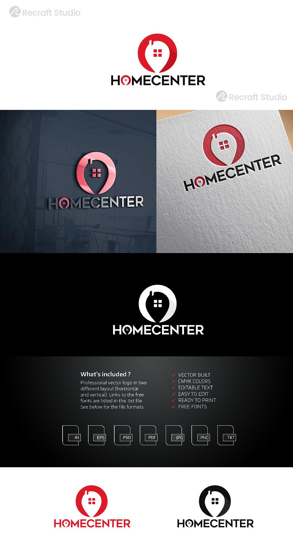 HomeCenter Logo Design