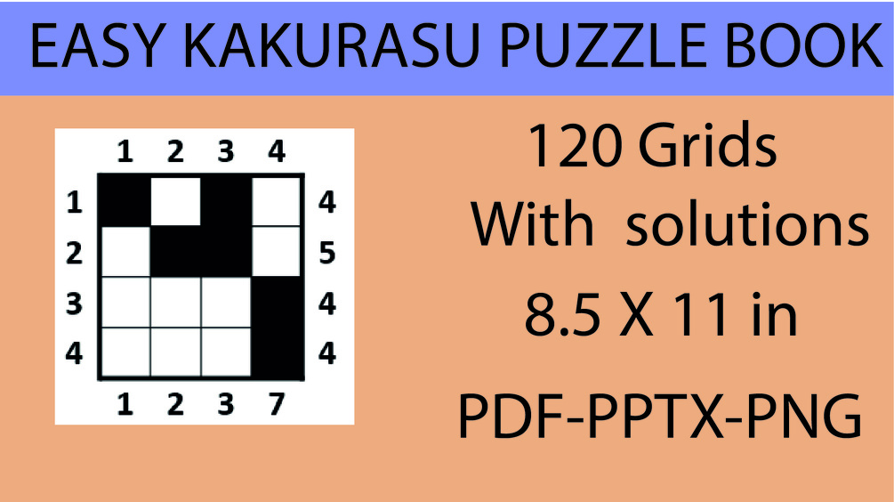 Free Kakurasu 120 Puzzles with Solutions (KDP Interior)