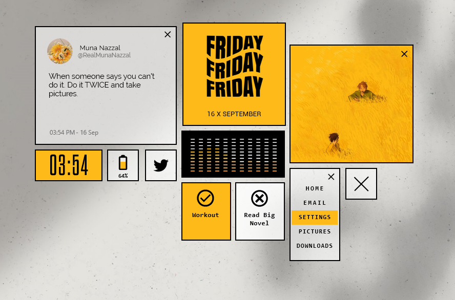 Introvert Rainmeter Skin