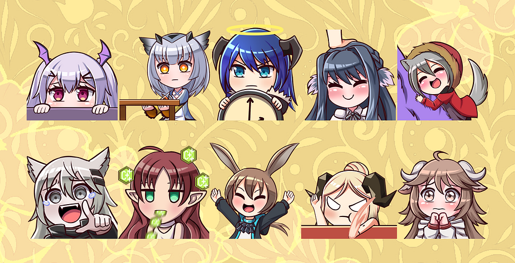 Arknight Emote Pack 3 ! (Statics Only)