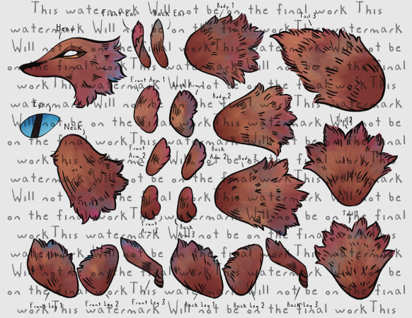 Fluffy Rune Paper Doll Printable Download (Full Color)