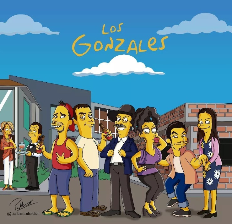 Al Fondo Hay Sitio - Ilustraciones versión Simpson