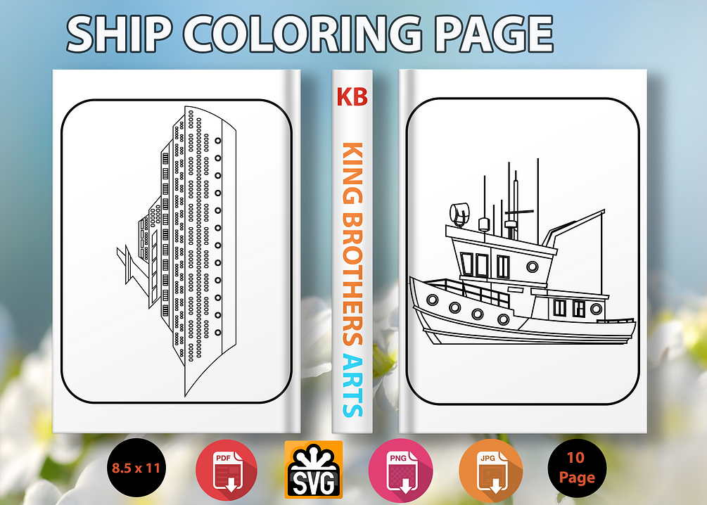 Ship Coloring Page