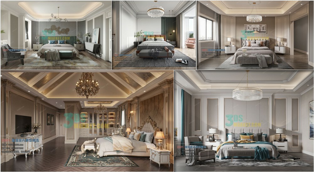 [3D66 2021] 03 – Bedroom CR - 3d model, 3dsmax