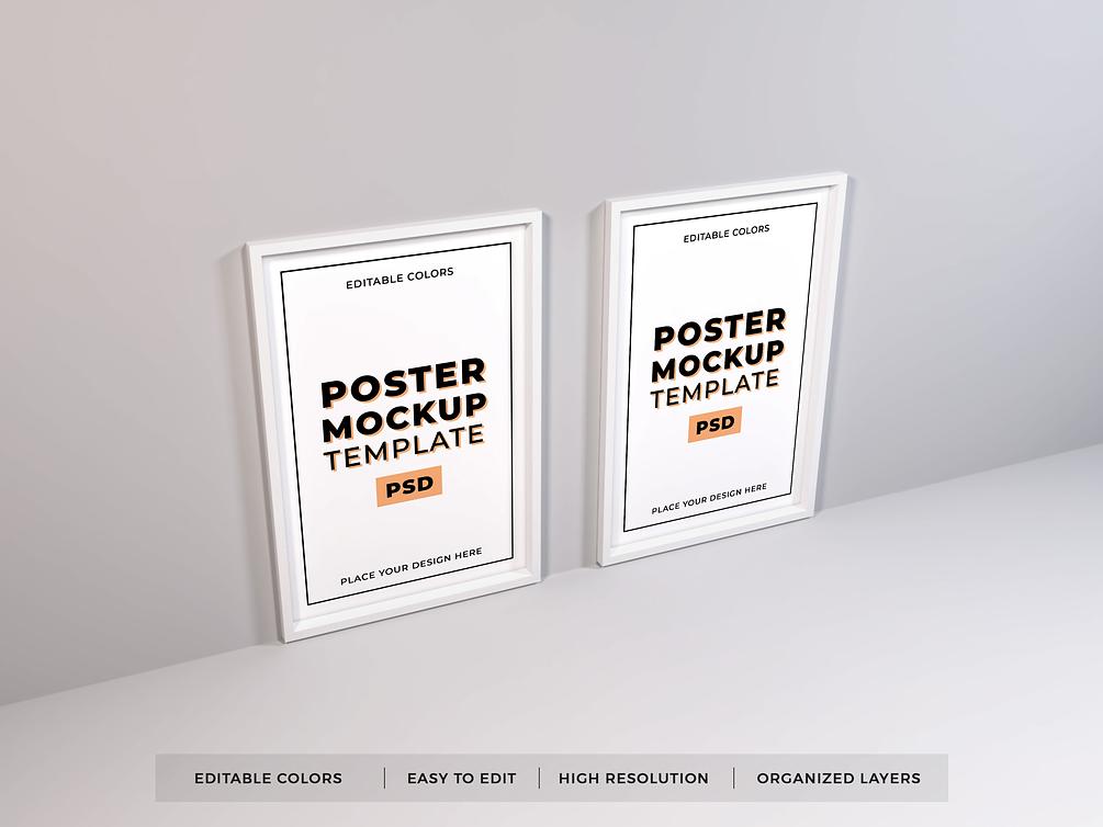 Portrait Poster Mockup Vol 16