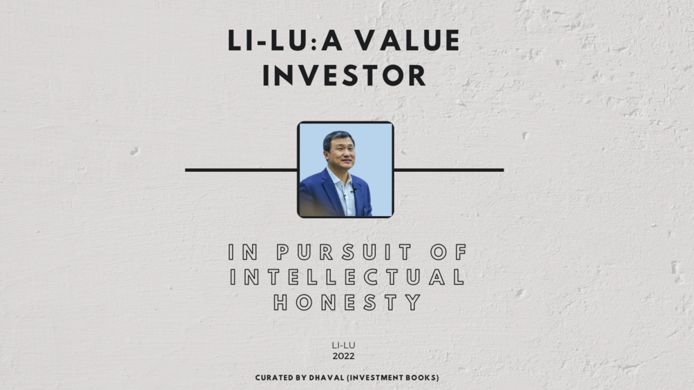 Li Lu: A Value Investor In Pursuit Of Intellectual Honesty