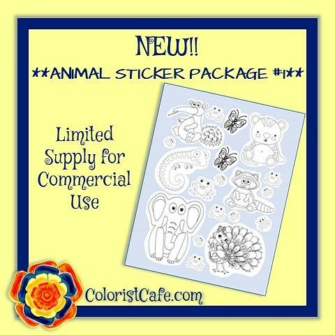 Animal Sticker Package 1