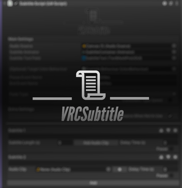VRCSubtitle - VRChat Udon Subtitle System