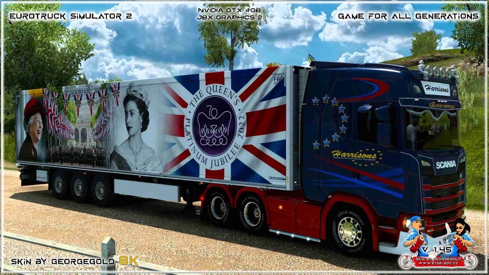 ETS2 Skin Combo Scania S NG Harrisons Transport