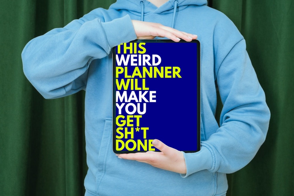 THIS WEIRD PLANNER WILL MAKE YOU GET SH*T DONE
