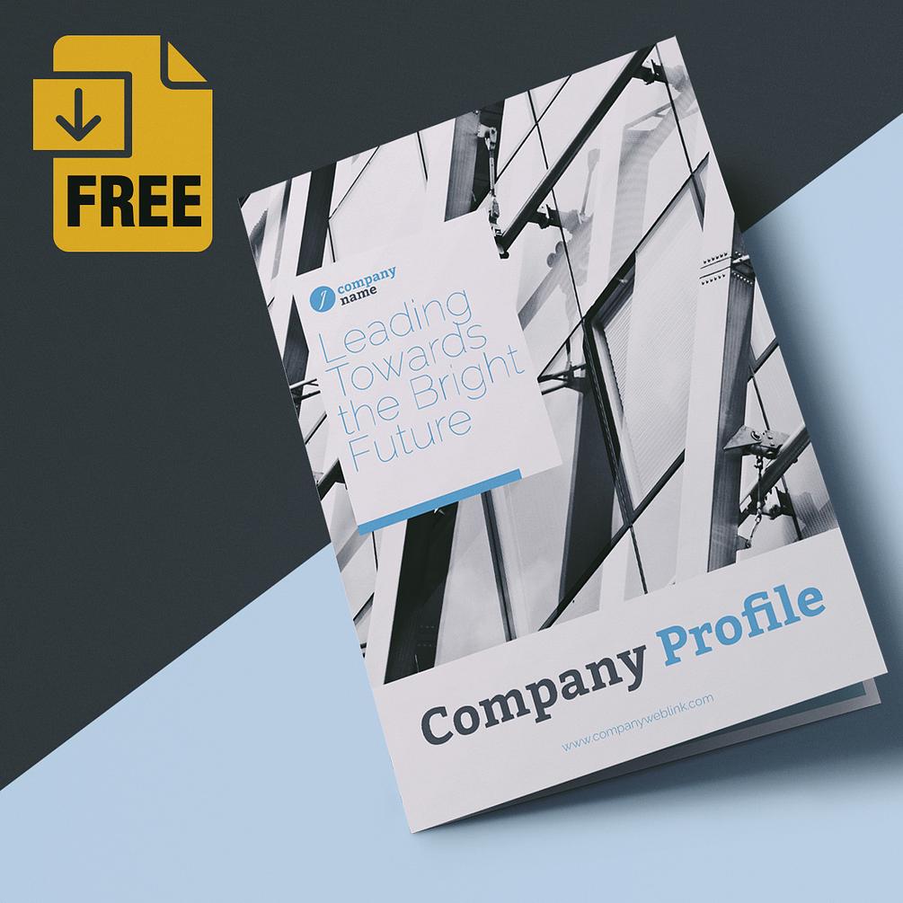 FREE 4-page Company Profile InDesign Template