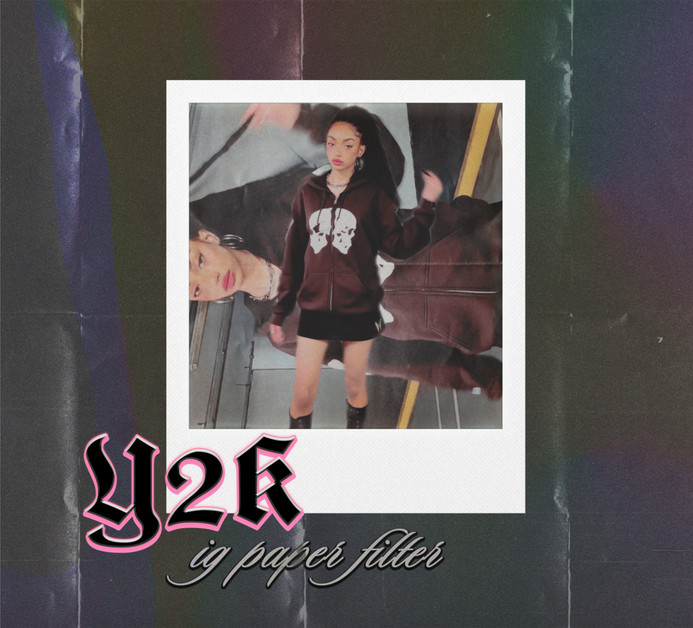 Spark AR y2k paper filter