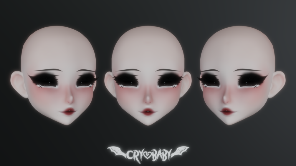 Soft Grunge Goth Face Texture