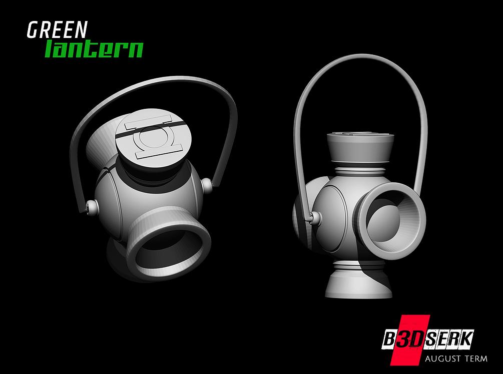 B3DSERK DC comics Green Lantern Lantern: STL ready for printing