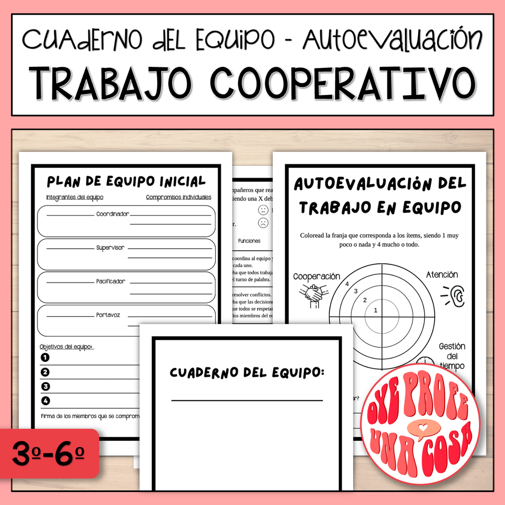 Cuaderno de equipo (trabajo cooperativo)