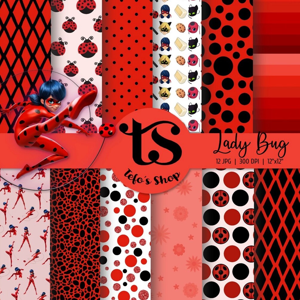 Lady Bug | Papeles digitales | Paper pack