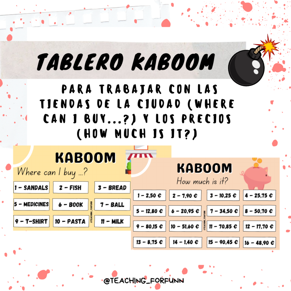 Kaboom ciudad y precios