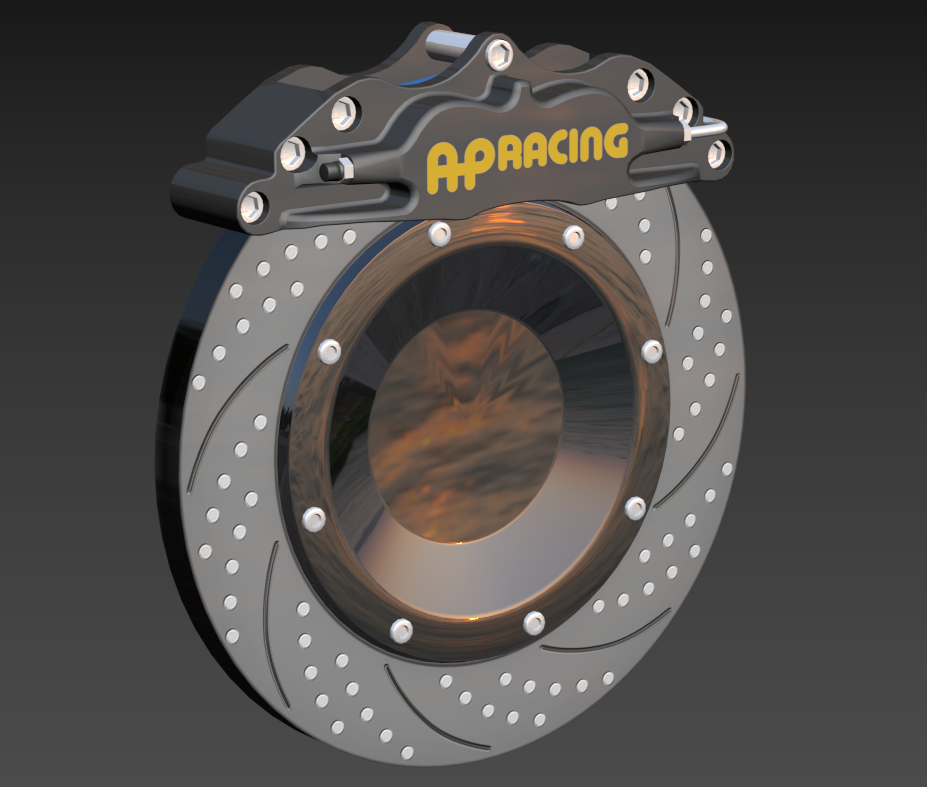 3D Model: AP 5200 4-Pot Caliper