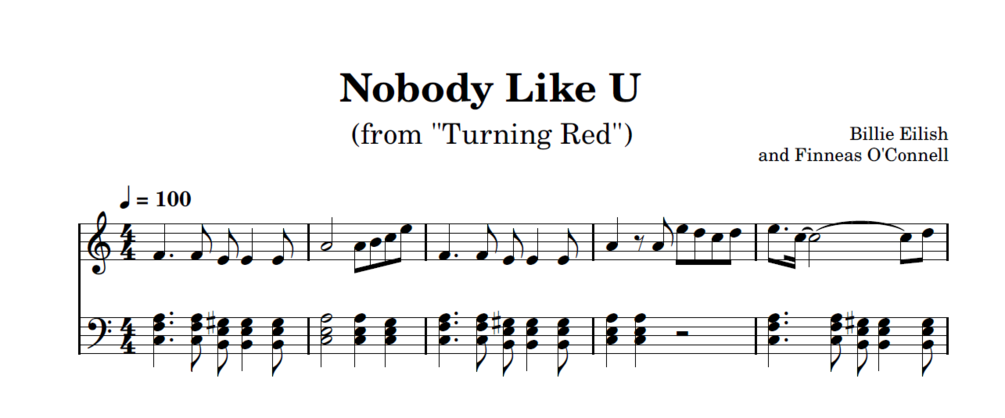 Nobody Like U - Turning Red
