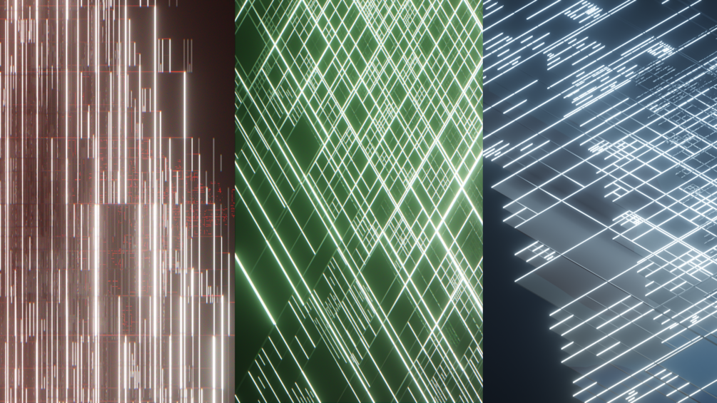 Blender Geometry Nodes - Sci-Fi Paneling Eevee Render