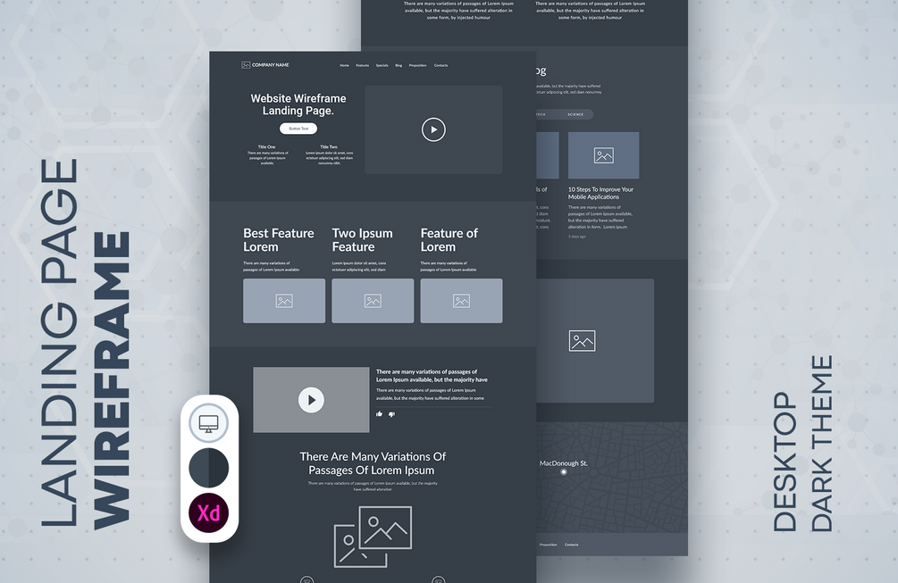 Landing Page Dark Theme #14