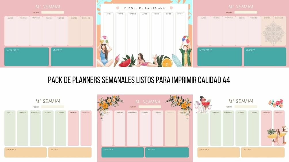Pack de Planificadores semanales