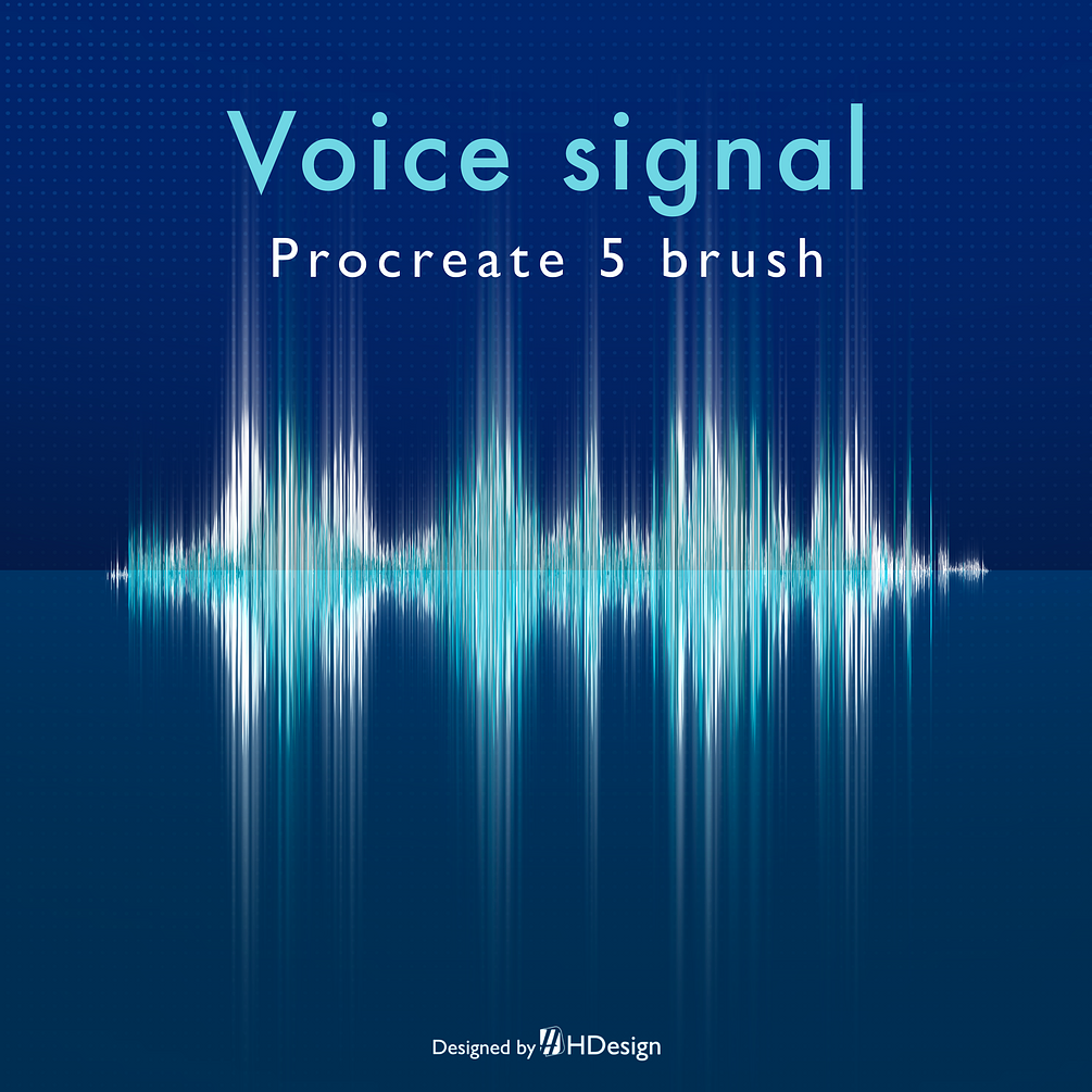 procreate audio & voice signal brush