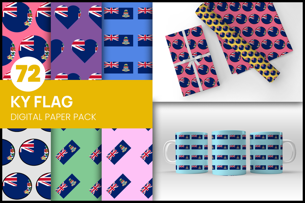 KY Flag Seamless Patterns