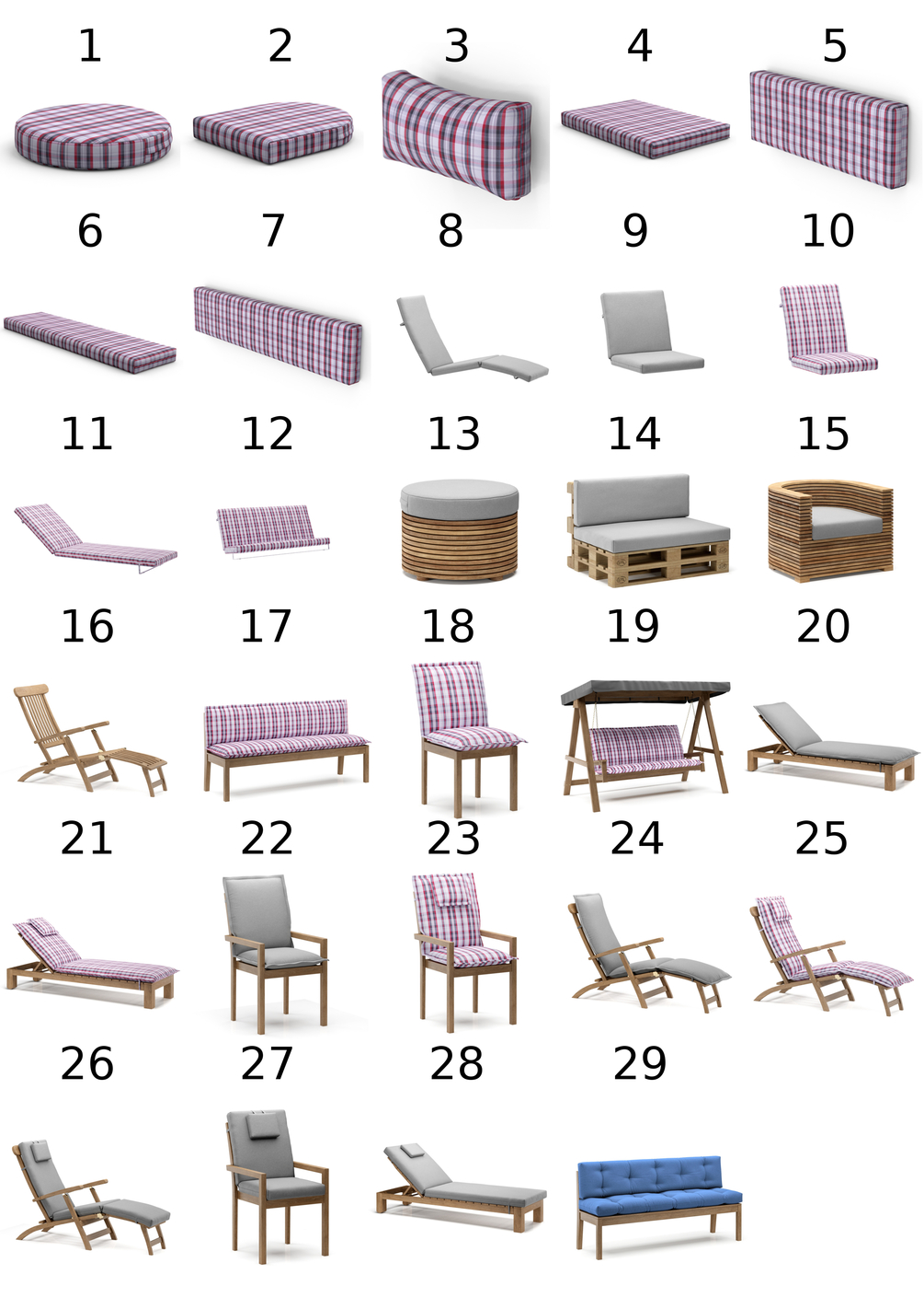 The second batch of furniture.