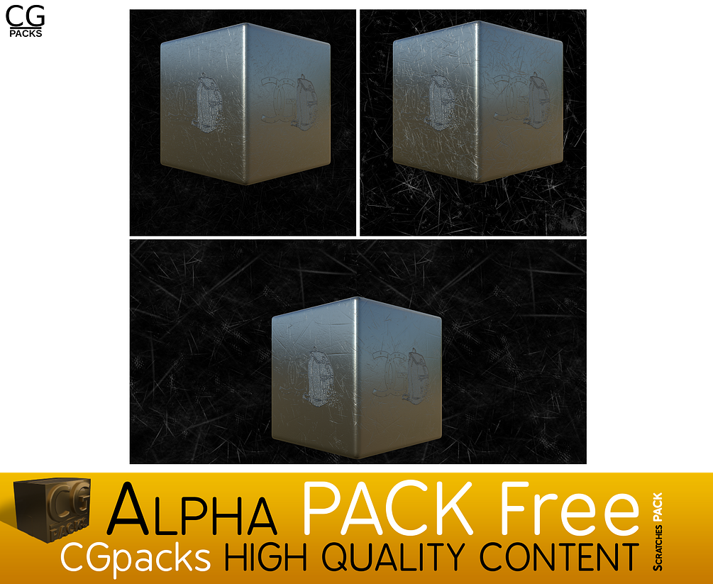 3 Free Scratches Alpha and base materials