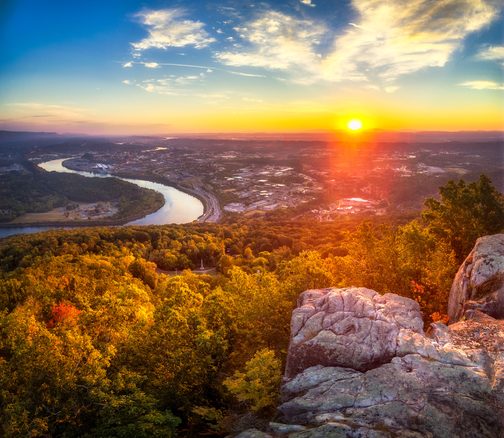 Lookout Mountain overlooking Chattanooga, TN