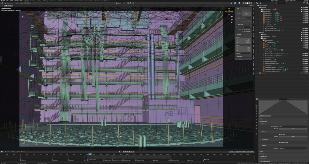 Blender 3D Detailed Backrooms Liminal Space Map/World File for ...