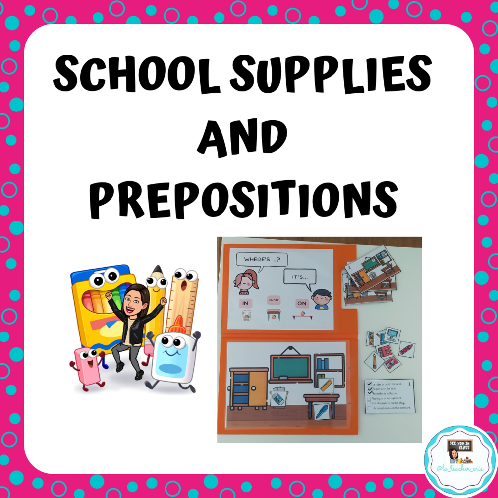 School objects and prepositions