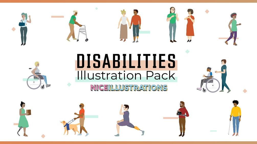 Disabilities Illustration Pack