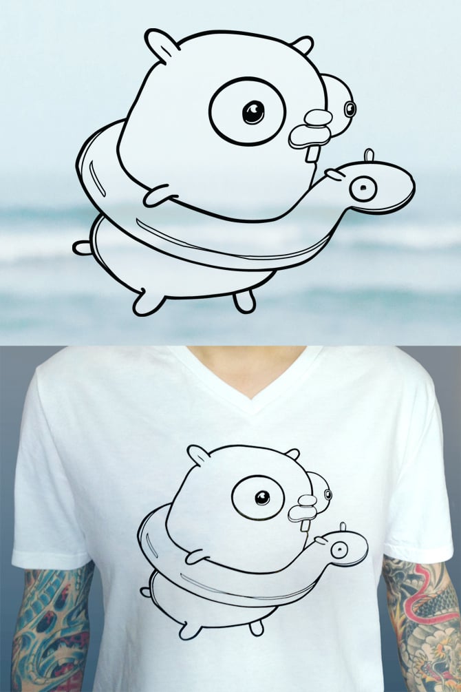 Go Gopher Ready for a Safe Swim - Print Ready Free Template