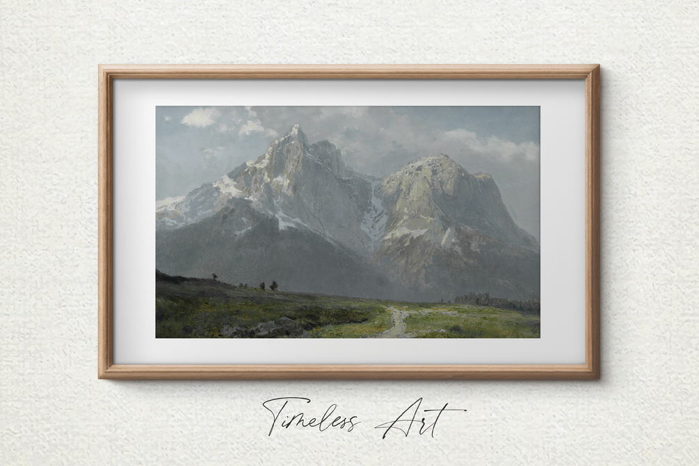 Vintage Mountain Landscape